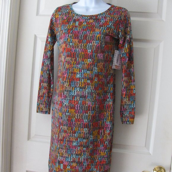 LuLaRoe | Dresses | 25 Lularoe Debbie Dress Xs Nwt New Abstract Multi ...